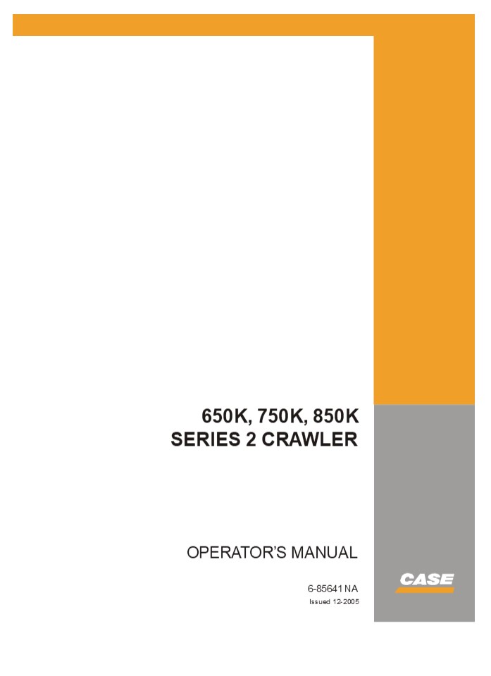 CASE 650K SERIES 2 CRAWLER DOZER Operator Manual Instant Download presentation | free to download