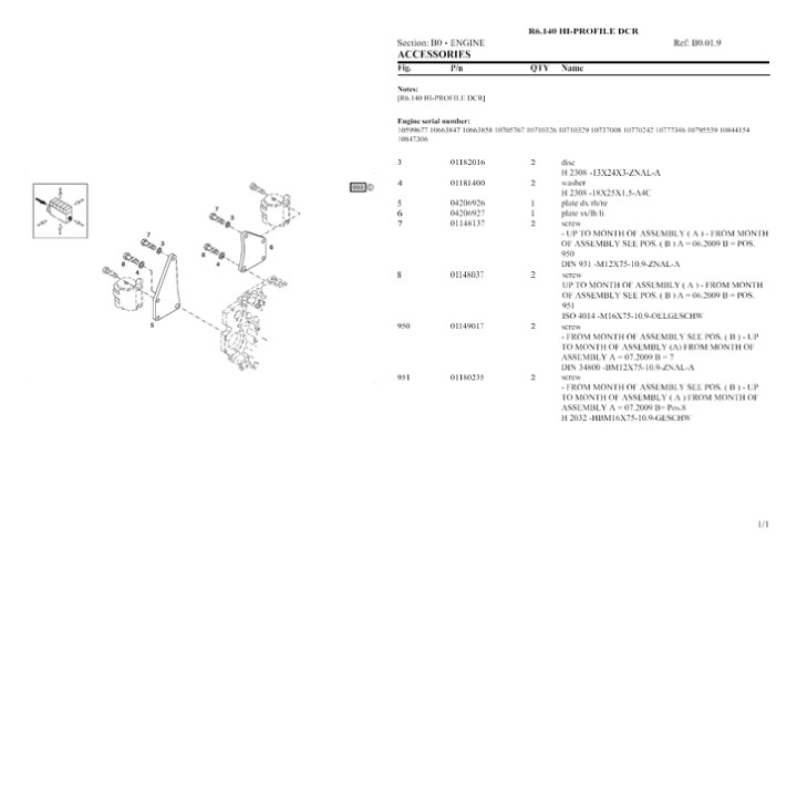 Lamborghini r6.140 hi-profile dcr Tier 3 Tractor Parts Catalogue Manual Instant Download (1 ...