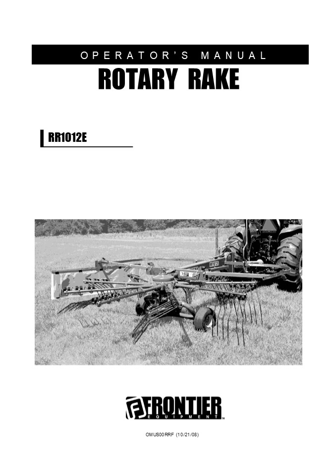 PPT – John Deere Frontier RR1012E Rotary Rake Operator’s Manual Instant ...