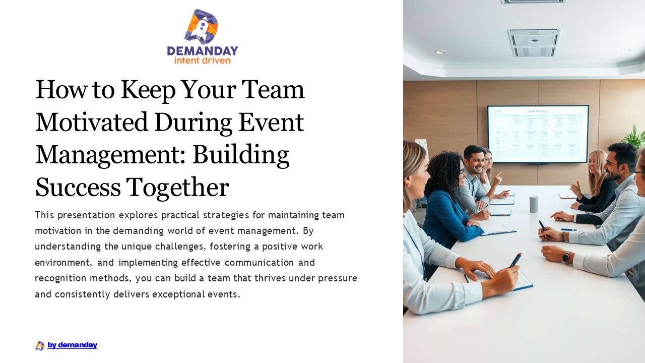 How to Keep Your Team Motivated During Event Management presentation ...