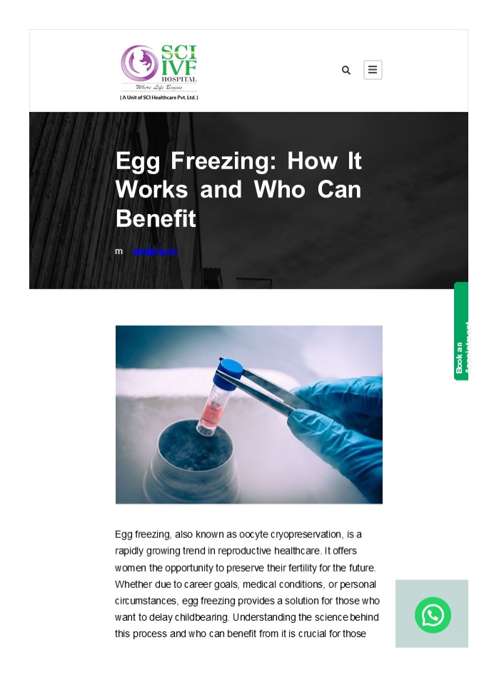 The Science Behind Egg Freezing: How It Works and Who Can Benefit ...