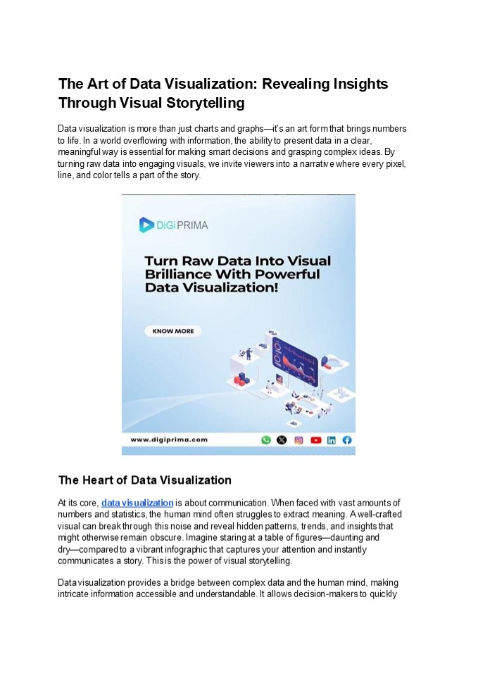 PPT – The Art of Data Visualization: Revealing Insights Through Visual ...