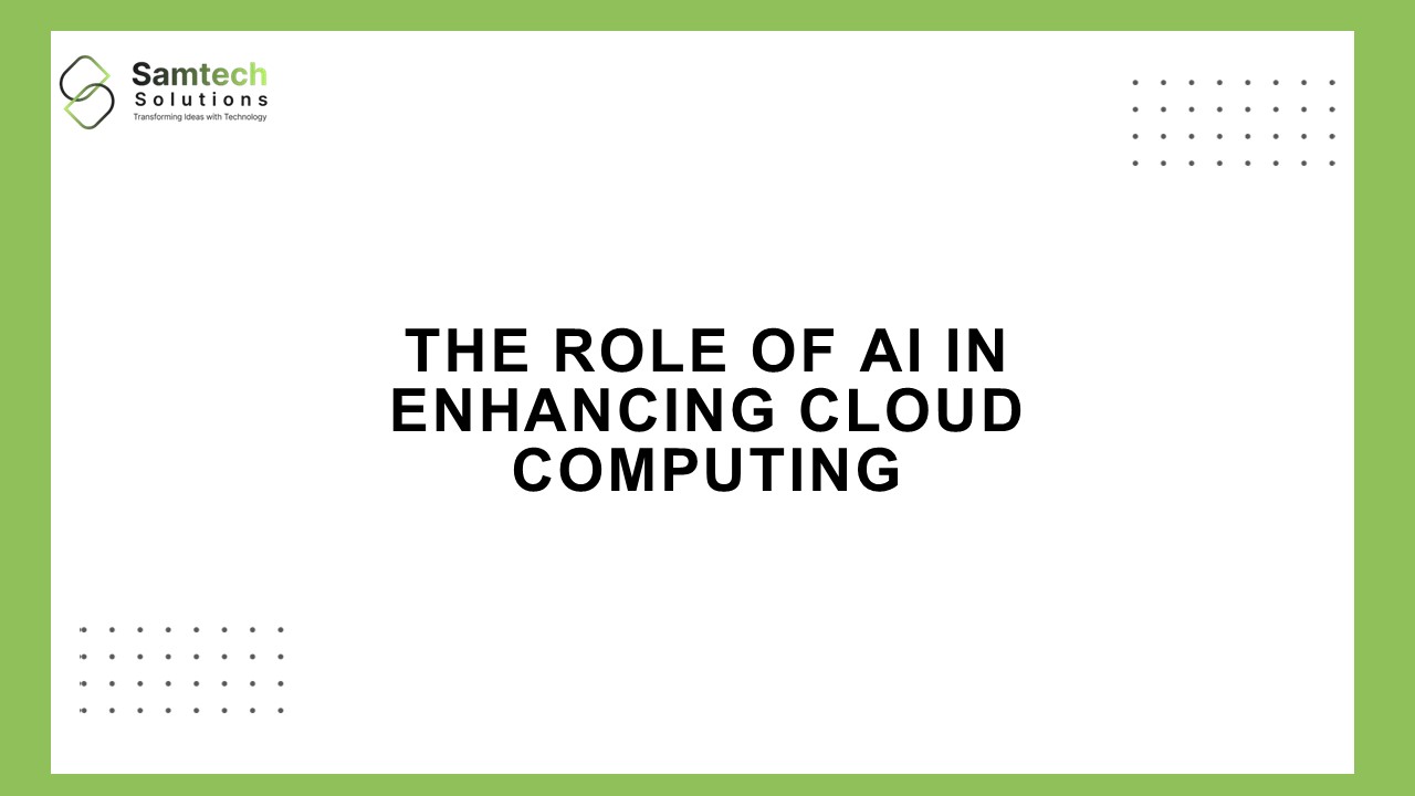 The Role of AI in Enhancing Cloud Computing presentation | free to download