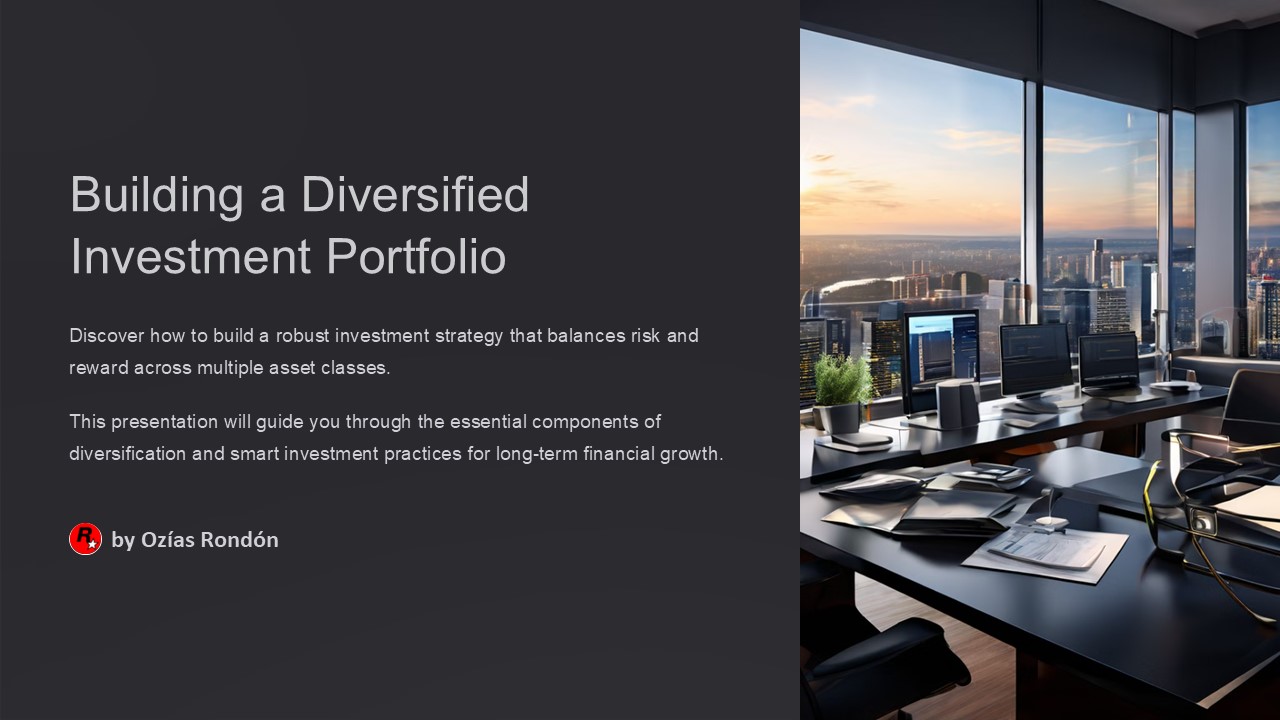 How to Build a Diversified Investment Portfolio presentation | free to ...