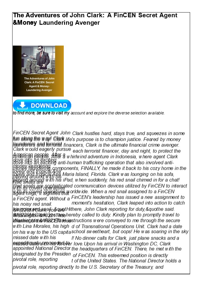PDF The Adventures of John Clark: A FinCEN Secret Agent & Money ...