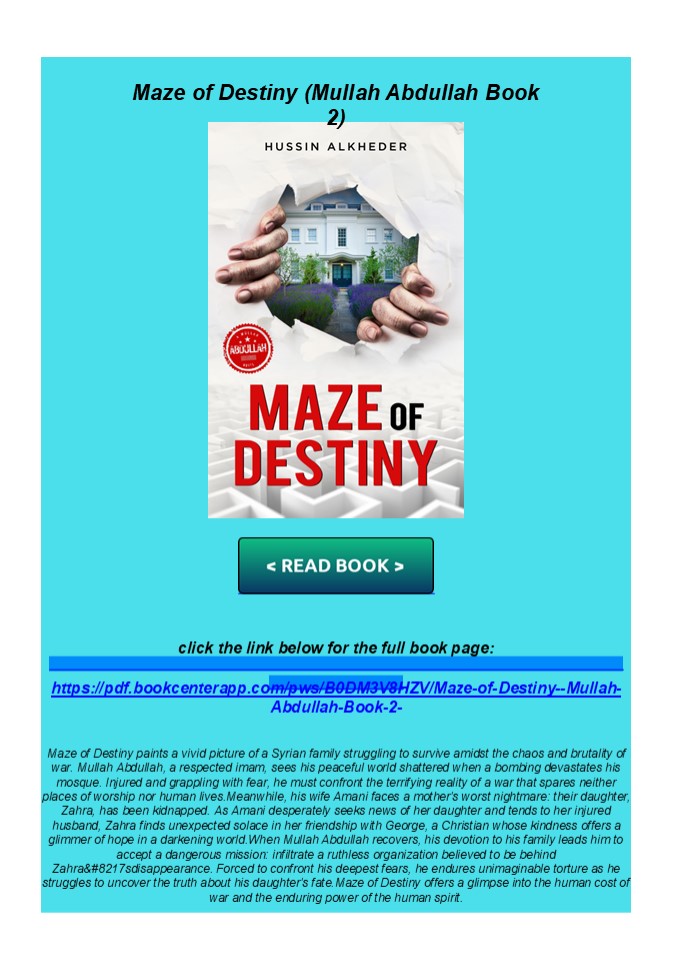 PDF Maze of Destiny (Mullah Abdullah Book 2) presentation | free to ...