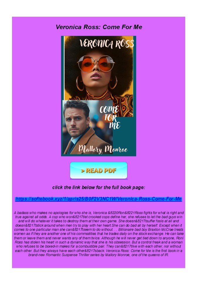 Download Veronica Ross: Come For Me presentation | free to download