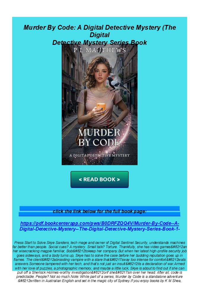 Kindle Murder By Code: A Digital Detective Mystery (The Digital ...