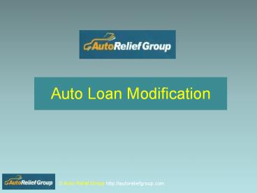 Car Loan modification presentation | free to download