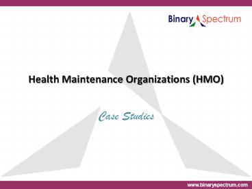 Health Maintenance Organizations (HMO) presentation | free to download