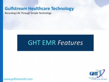 Electronic Medical Records EMR Features presentation | free to view