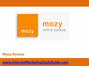Mozy Review presentation | free to download