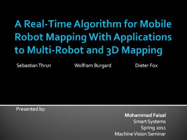 PPT – Machine Vision Seminar PowerPoint presentation | free to view ...