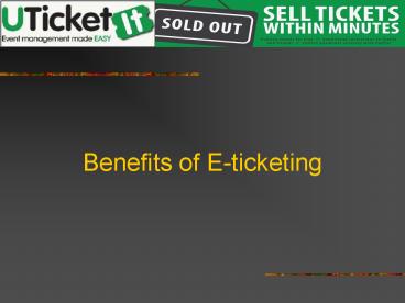 E-ticketing presentation | free to download