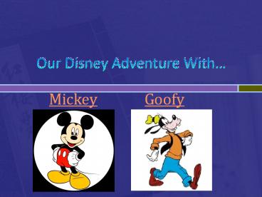 Our Disney Adventure presentation | free to download