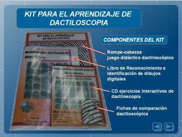 KIT PARA EL APRENDIZAJE DE DACTILOSCOPIA presentation | free to download