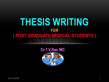 PPT – Thesis writing PowerPoint presentation | free to download - id ...