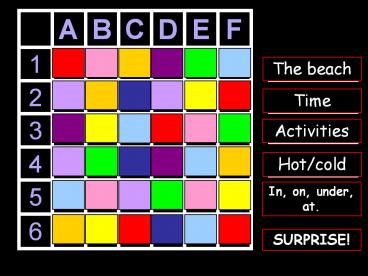 PPT – Interactive TEFL Game: Secret Squares PowerPoint presentation ...