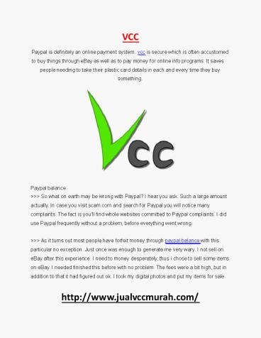 vcc presentation | free to view