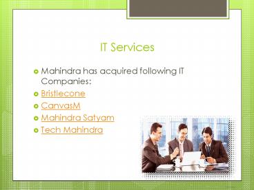 PPT – IT services by Mahindra PowerPoint presentation | free to view ...