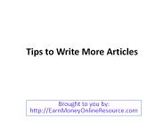 PPT – How to Write Articles PowerPoint presentation | free to download ...