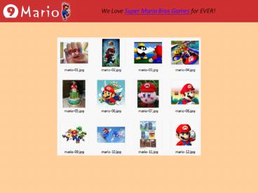 Fun Pictures in Mario Games presentation | free to view