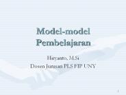 PPT – MODEL-MODEL PEMBELAJARAN PowerPoint presentation | free to download - id: 739bbc-ZDhmN