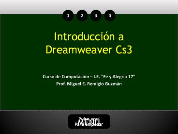 Introduccion a Dreamweaver presentation | free to view