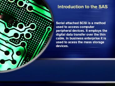 PPT – Introduction to the SAS PowerPoint presentation | free to view ...