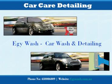 Car Care Detailing presentation | free to download
