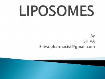 liposomes presentation | free to download