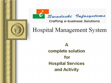 PPT – Hospital Management System PowerPoint presentation | free to ...