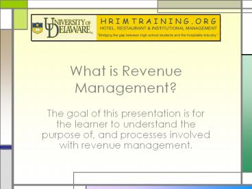 PPT – What is Revenue Management? PowerPoint presentation | free to ...