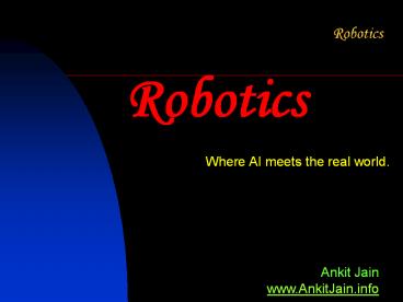 PPT – Robotics PowerPoint presentation | free to download - id: 3af6c9 ...
