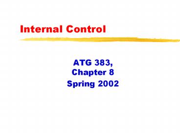 PPT – Internal Control PowerPoint presentation | free to download - id ...