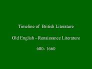 PPT – Classical Period of Western Literature PowerPoint presentation ...