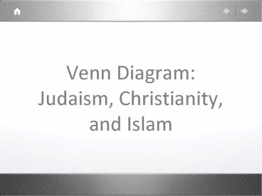PPT – Venn Diagram: Judaism, Christianity, and Islam PowerPoint ...