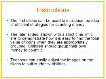 Instructions presentation | free to download