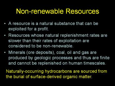 Non-renewable Resources presentation | free to download