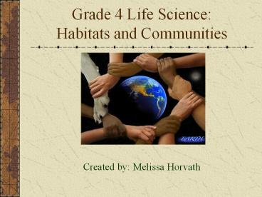 Grade 4 Life Science: Habitats and Communities presentation | free to view