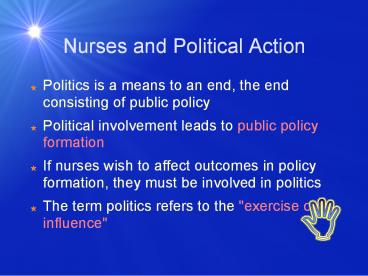 Nurses and Political Action presentation | free to download