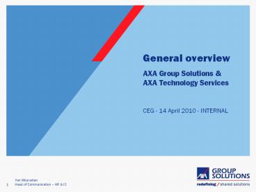 General overview presentation | free to view