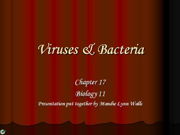 PPT – Viruses & Bacteria PowerPoint presentation | free to download ...