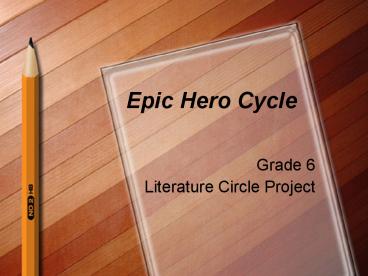 Epic Hero Cycle presentation | free to view