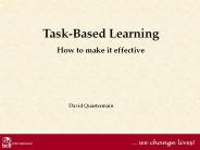 PPT – Task-Based Learning (TBL) PowerPoint presentation | free to view ...