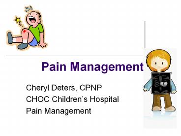 Pain Management presentation | free to download