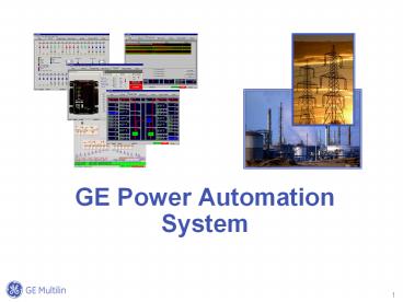 PPT – GE Power Automation System PowerPoint presentation | free to view ...