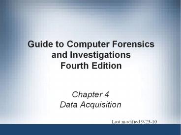 Data Acquisition presentation | free to download