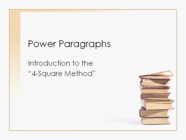 PPT – Power Paragraphs PowerPoint presentation | free to view - id ...