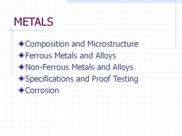 METALS presentation | free to download
